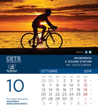 C.A.T.A. Informatica presenta RunnerTech: Calendario 2014 | PDF
