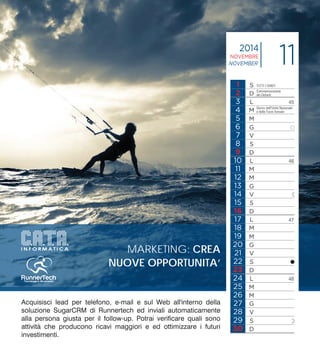 C.A.T.A. Informatica presenta RunnerTech: Calendario 2014 | PDF | Business | Business and Finance