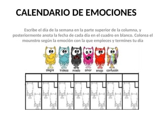 REGISTRO DE EMOCIONES SEMANALES PRIMARIA.pptx