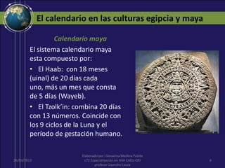 Calendario egipcio maya | PPSX