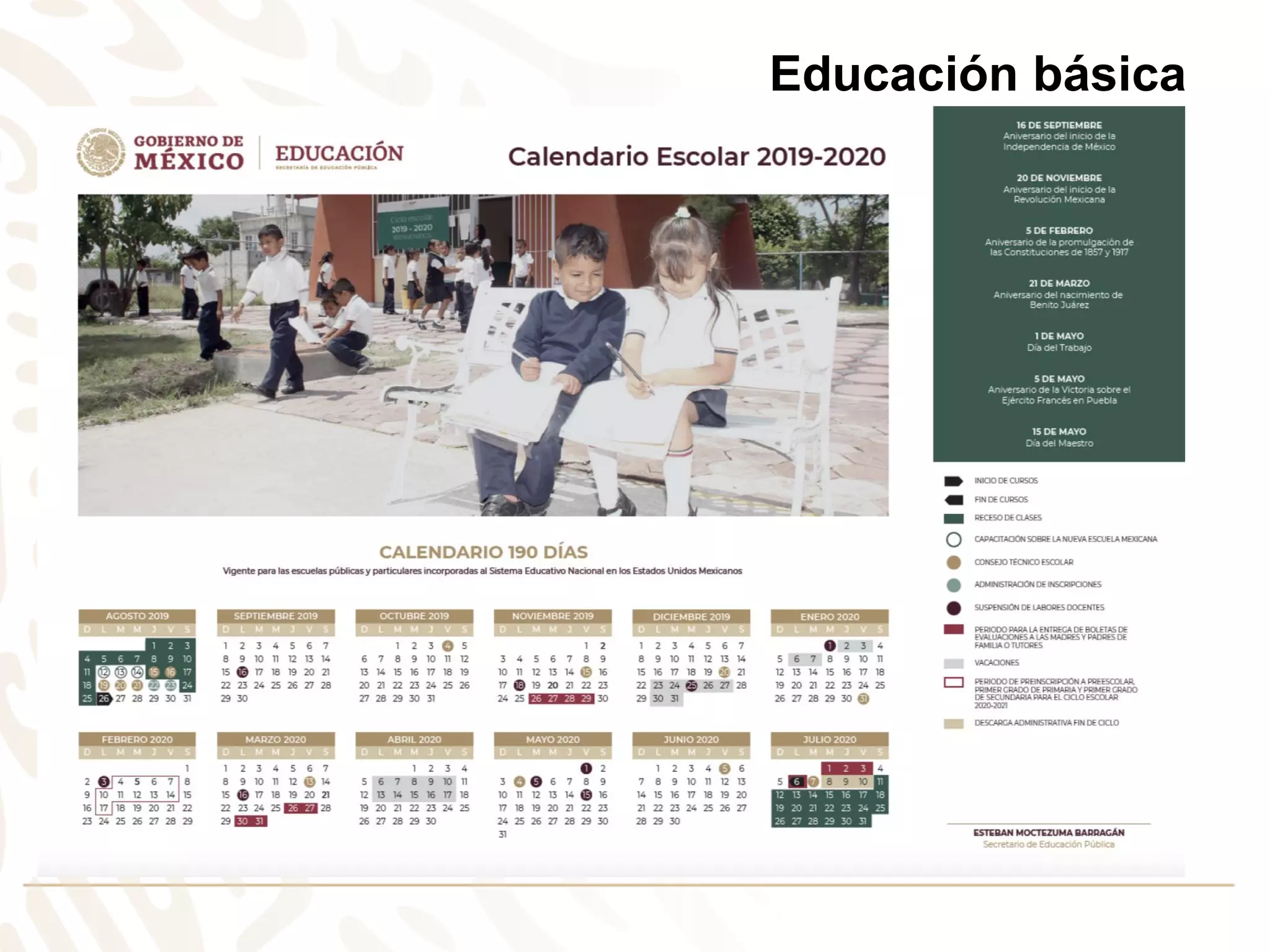 Calendario escolar | PPT