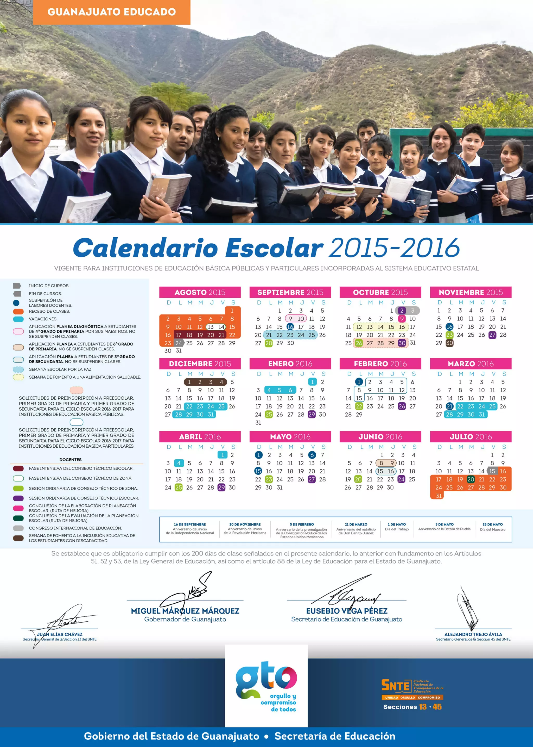 Calendario escolar 2008 | PDF