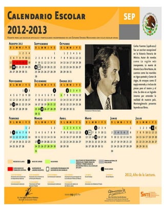 Calendario escolar 2012 2013 | DOCX | Daycare and Pre-School | Parenting