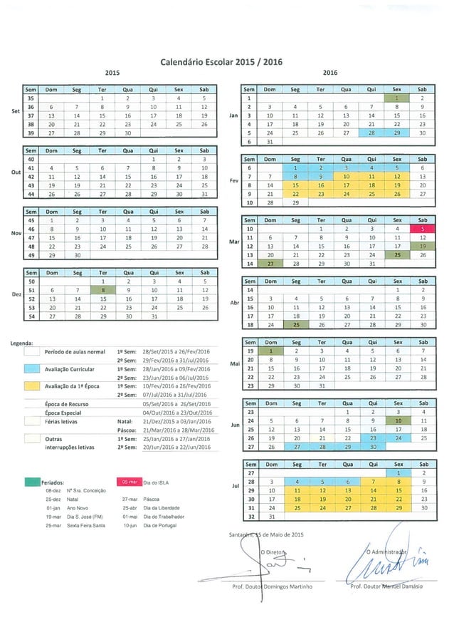 Calendario escolar 2015_2016 | PDF