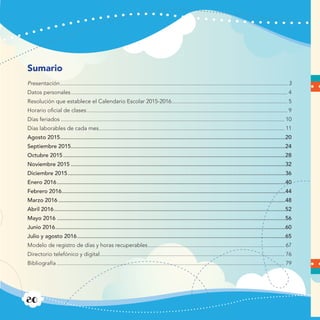 Calendario escolar 2015 2016 ultima version | PDF