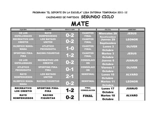 Calendario mate | PPT