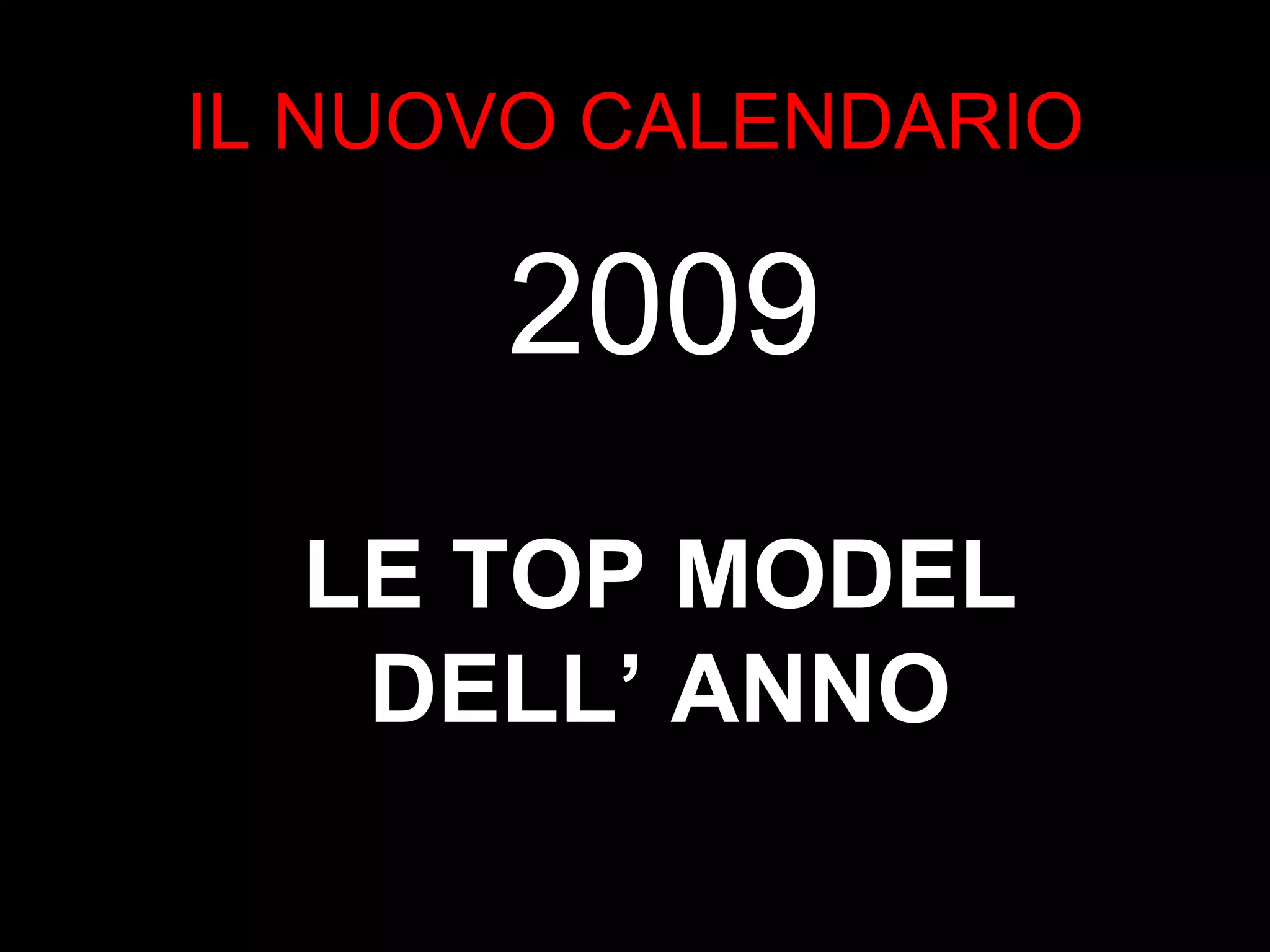 Calendario Top Model | PPT