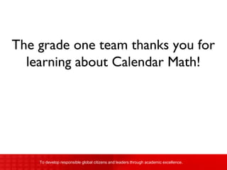 Calendar math presentation | PPT