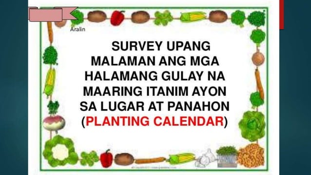 kalendaryo ng pagtatanim sa Edukasyong Pantahanan at Pangkabuhayan 5 Q1.pptx