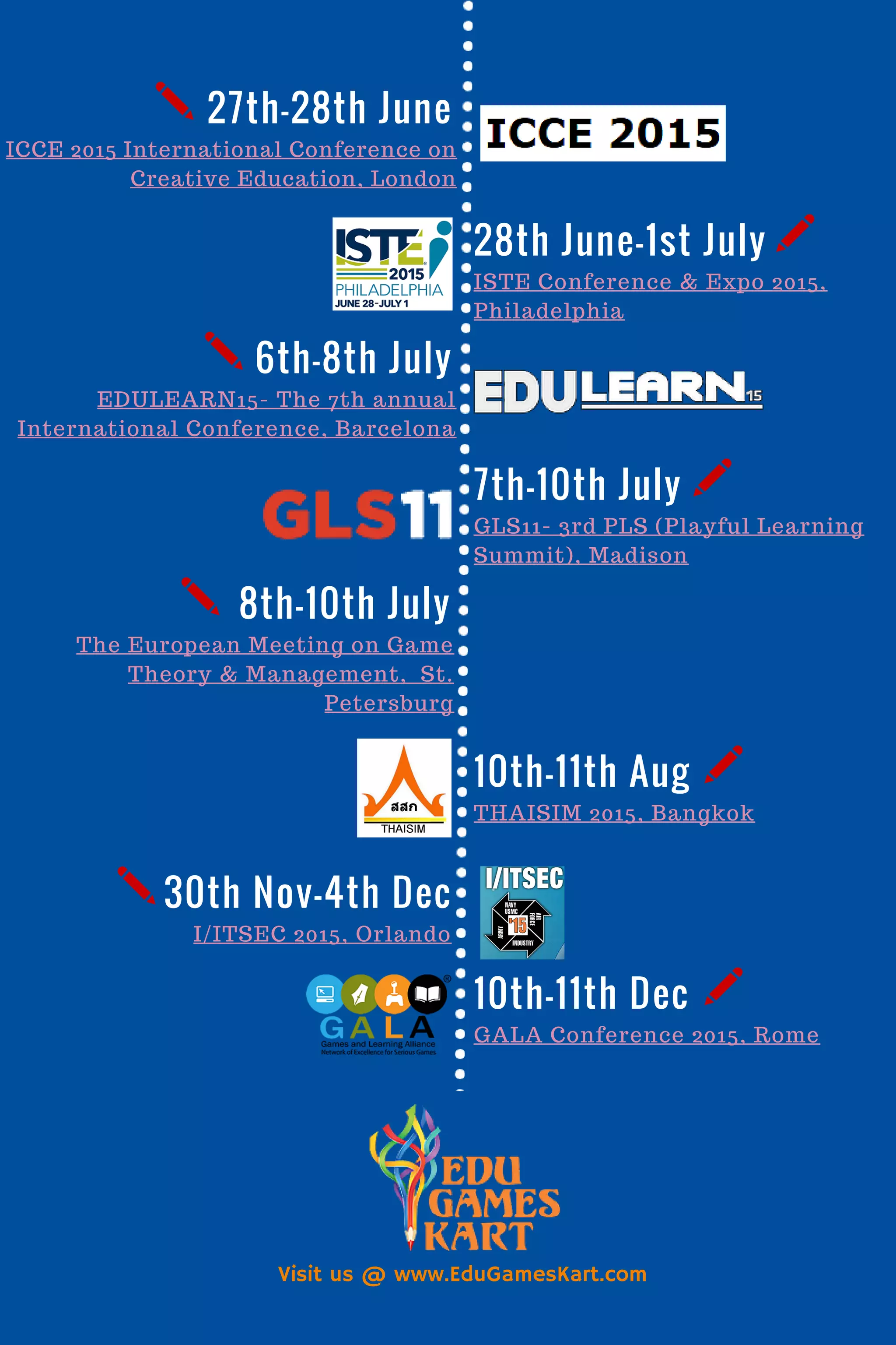 Educational, Serious and Simulation Games Showcase - Calendar of Events ...