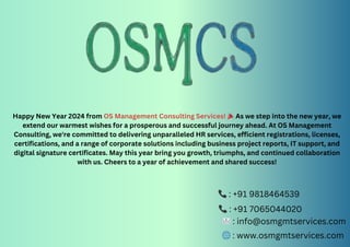 Calendar Os Mgmt-OS Mgmt Consulting Services Service List | PPT