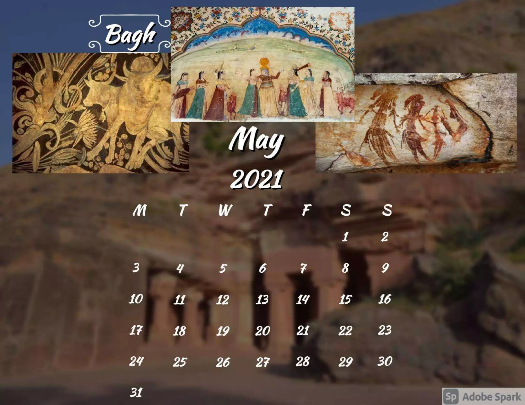 2021 Calendar On Prehistoric Cave Paintings Of India | PPTX