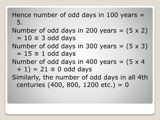 Calendars- Aptitude | PPTX