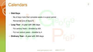 Calendars | PPT