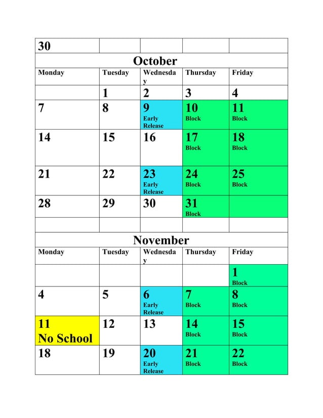 Calendar school year 2013 | PDF