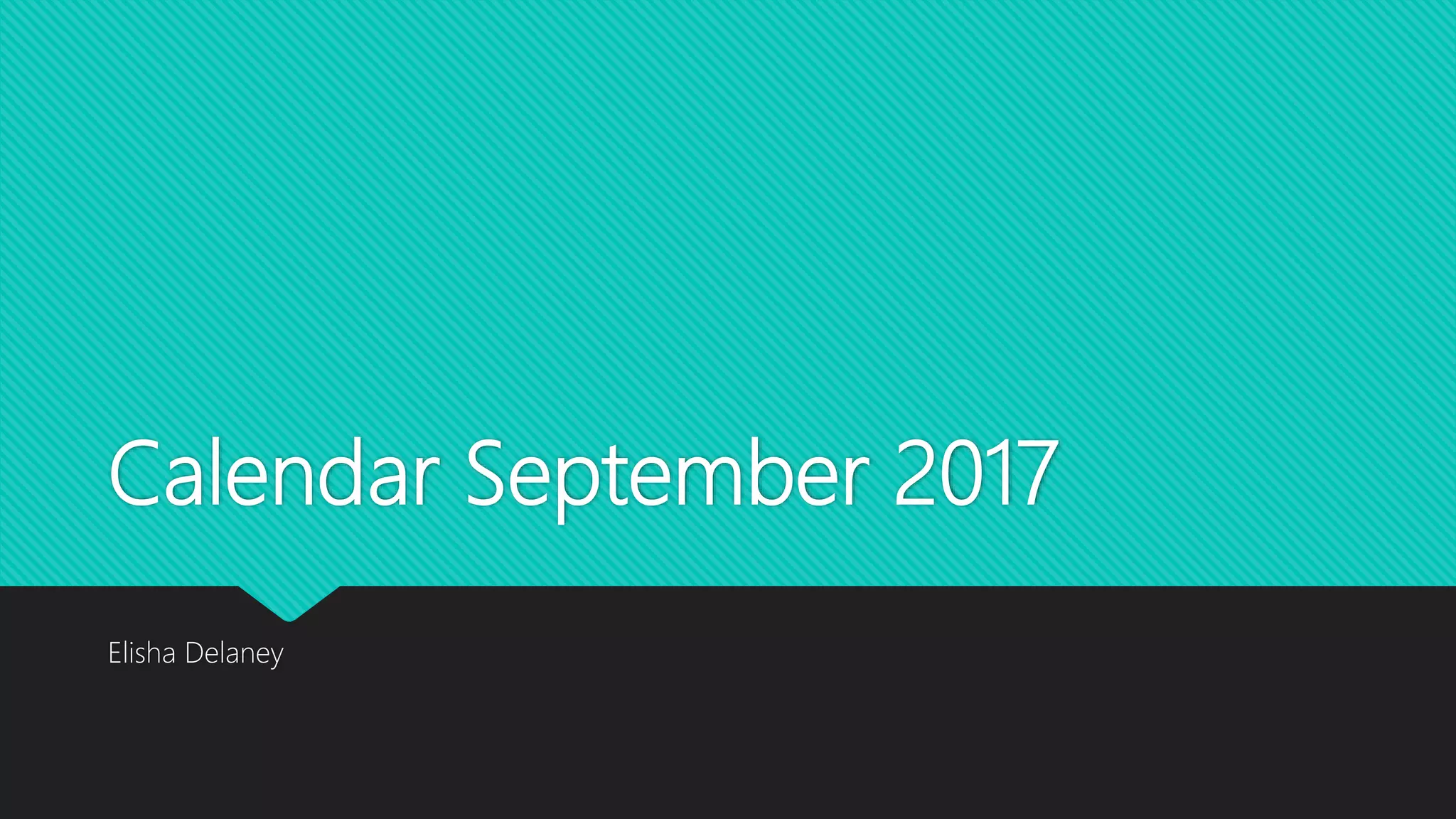 Calendar september | PPTX