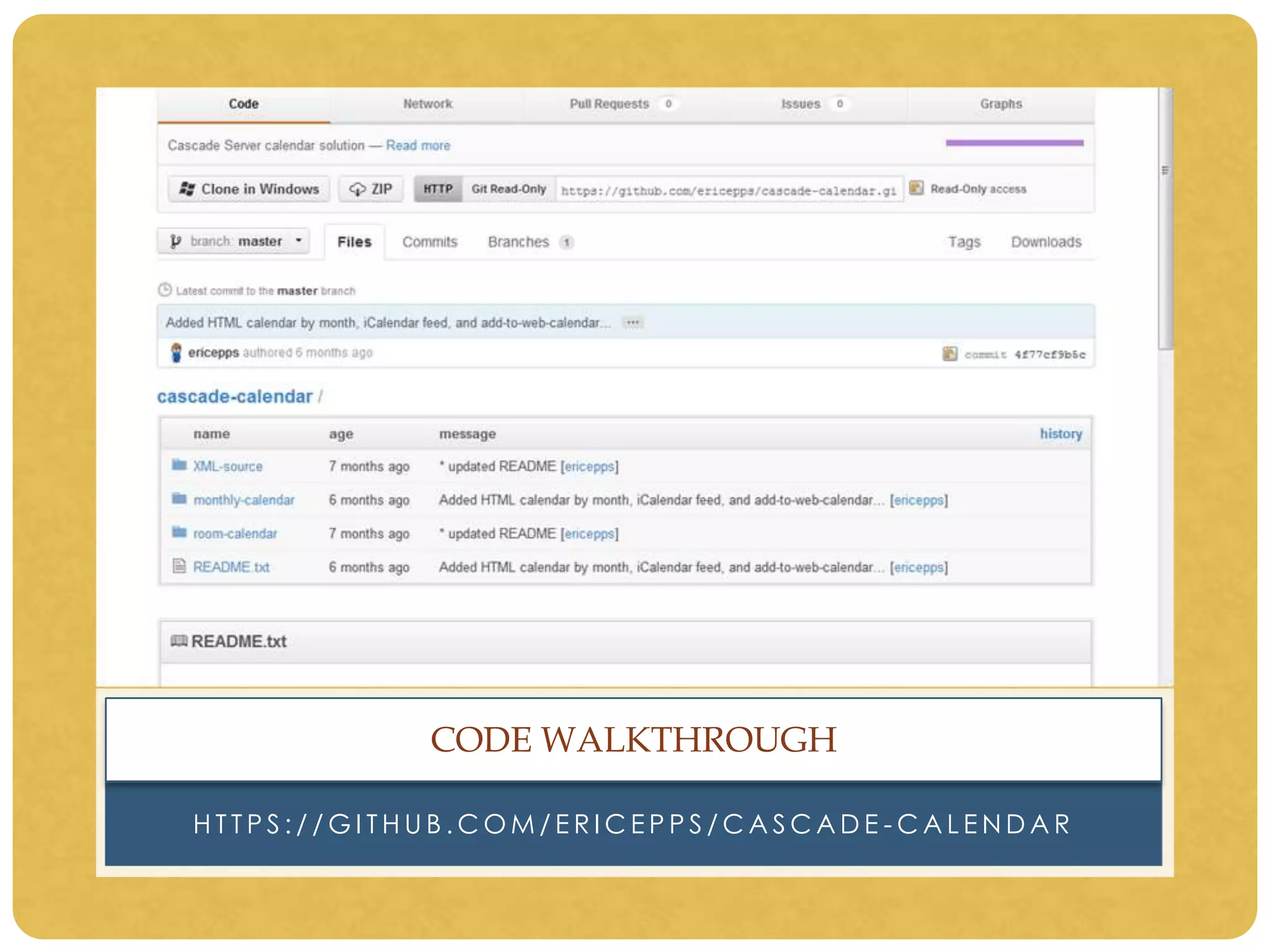 Calendars in Cascade Server by Eric Epps | PPTX