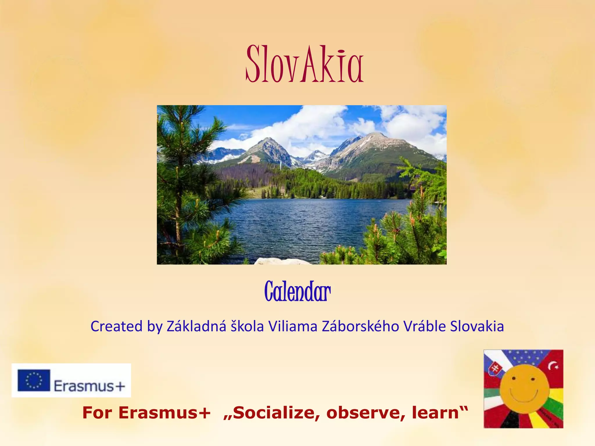 Calendar slovakia | PPTX | Europe Travel | Travel Locations