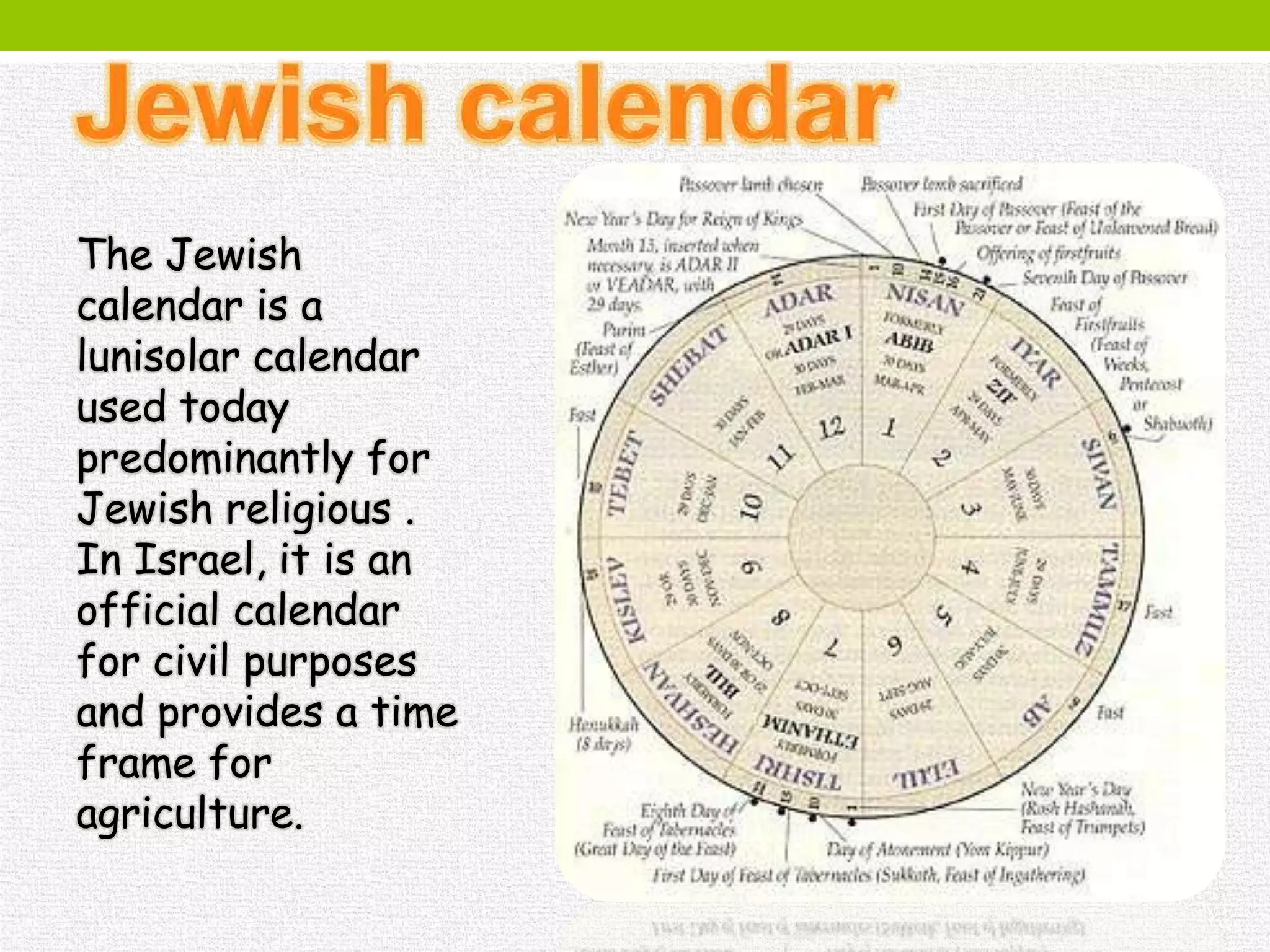 Calendars of the world | PPTX