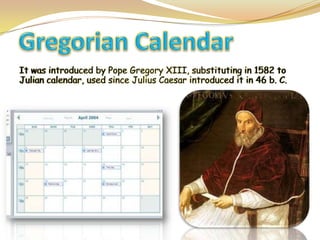 Calendars of the world | PPTX