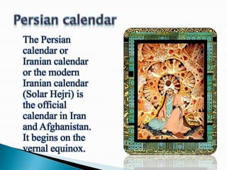 Calendars of the world | PPTX