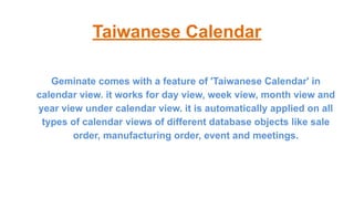 Taiwanese Calendar | PPT