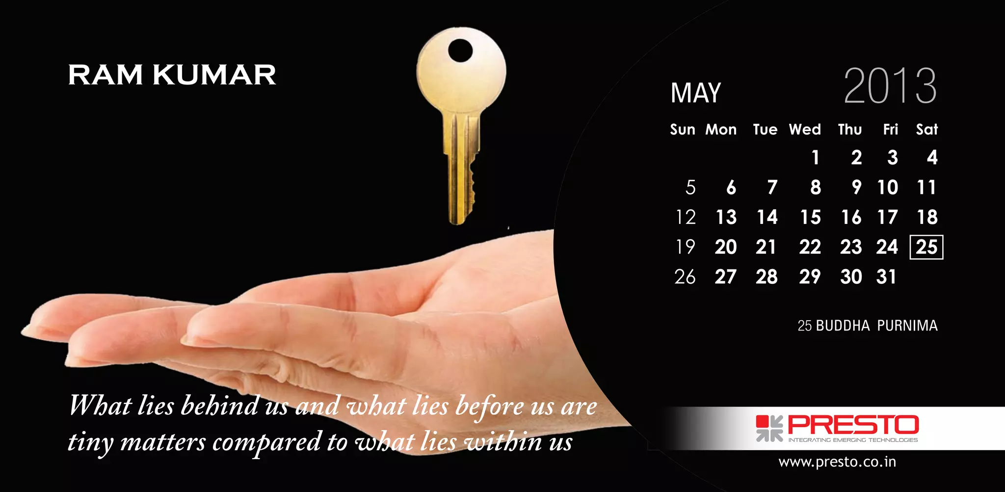 Table Calender design sample 5 | PPT