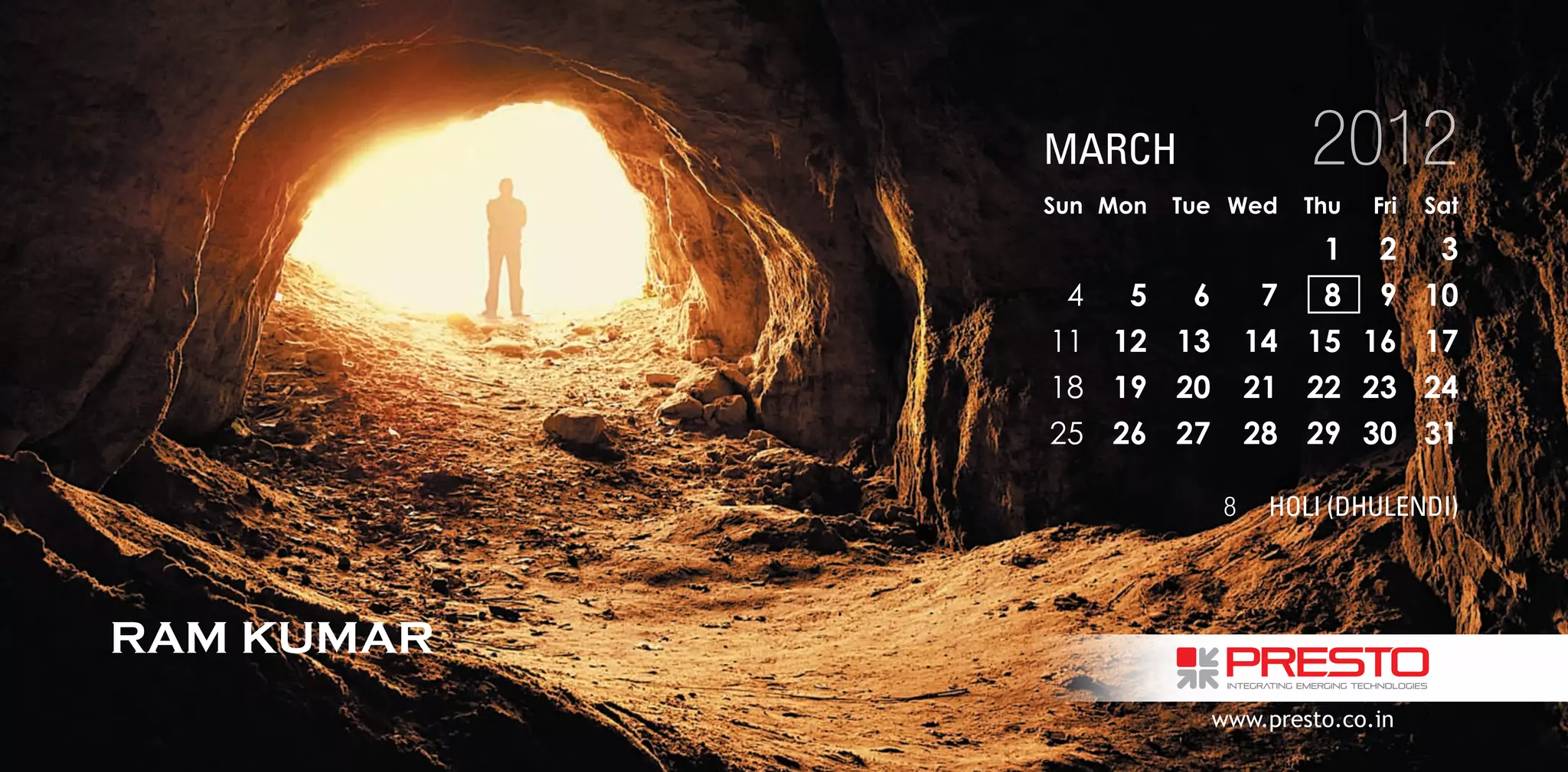 Table Calender design sample 2 | PPT