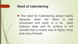 Calendering | PPTX