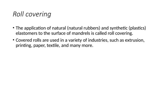 polymer processing - Calendering process.pptx