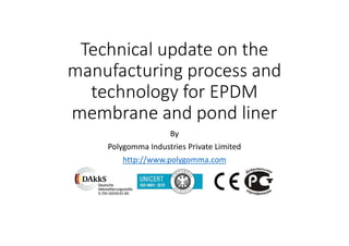 EPDM manufacturing - Calendaring versus roller head technical update | PDF