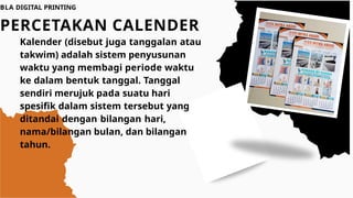 Keren,Call wa 0895-7111-00400 Percetakan Kalender Digital | PPT