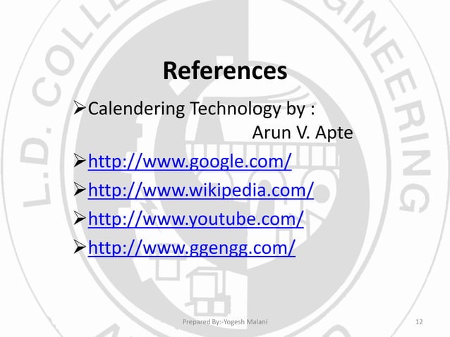 Calender roll floating | PPT