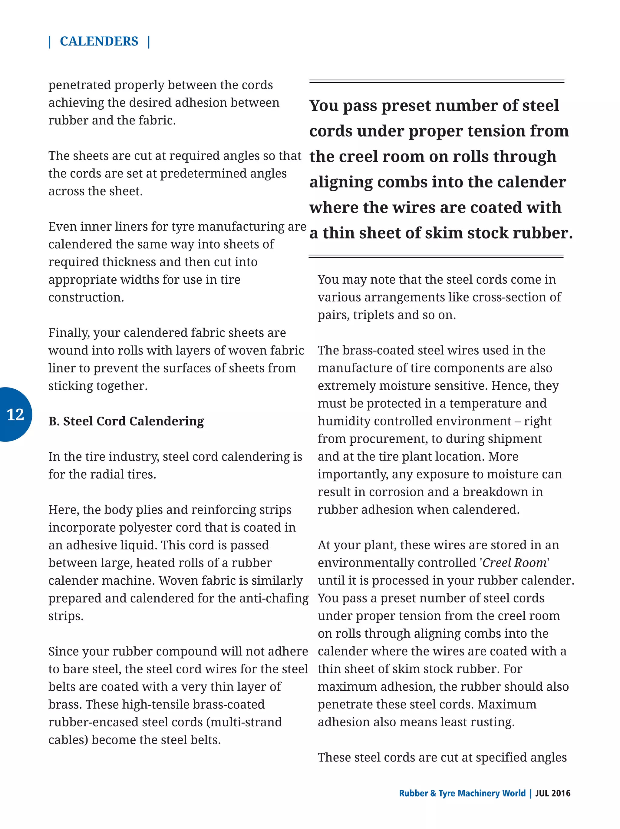 The Art of Owning & Operating Rubber Calenders | PDF