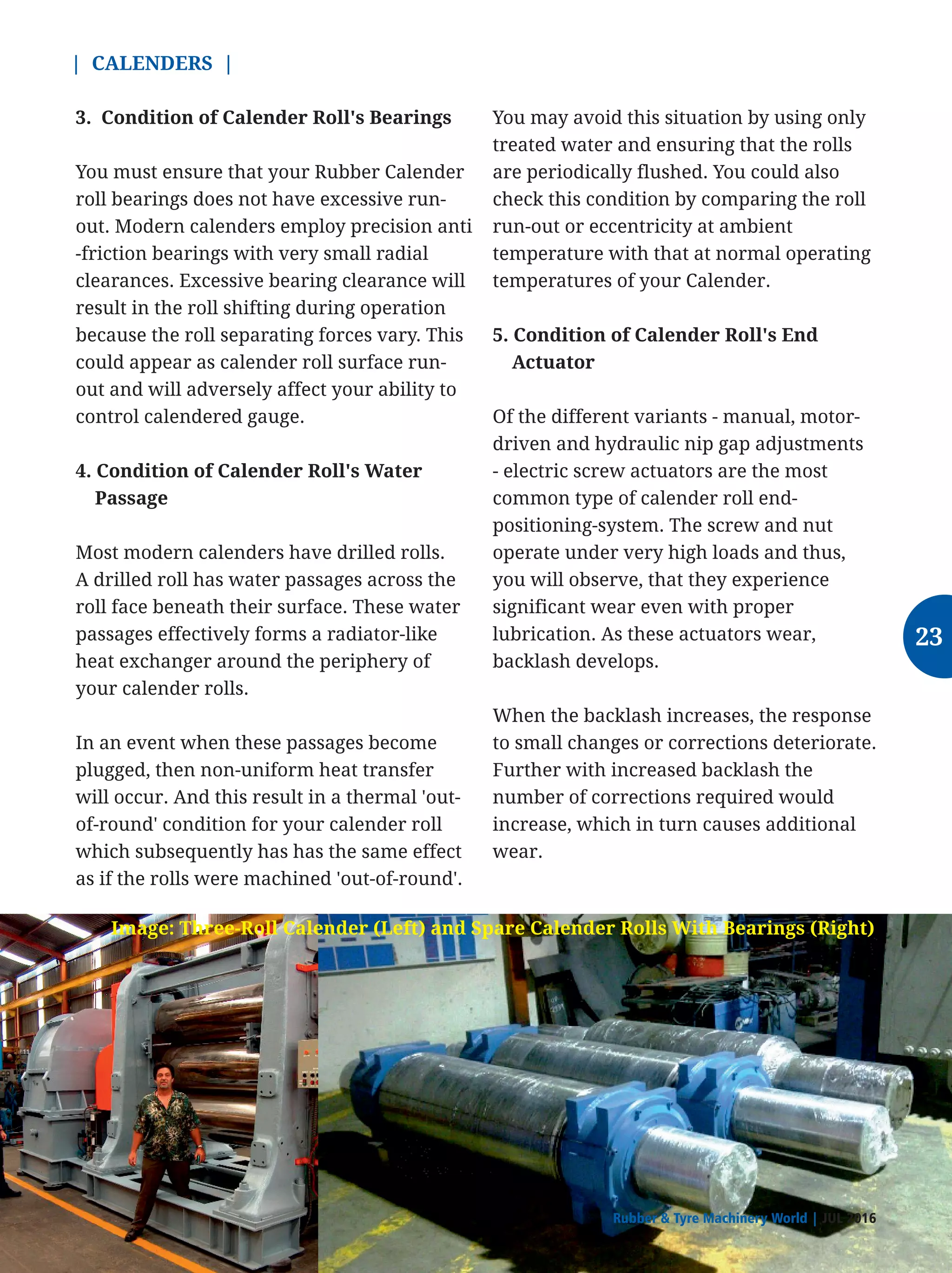 The Art of Owning & Operating Rubber Calenders | PDF