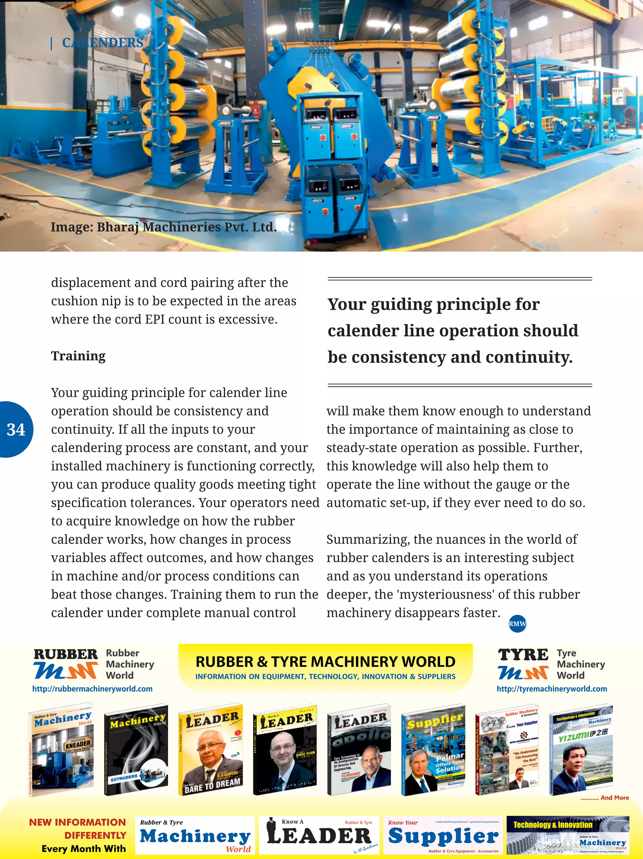 The Art of Owning & Operating Rubber Calenders | PDF