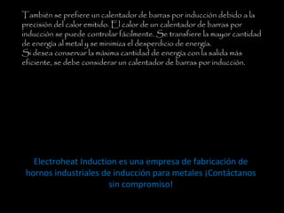 Calentador de barras por inducción para la forja | PPT