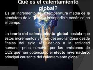 Calentamiento global | PPTX