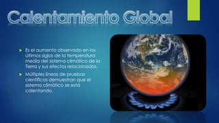 Calentamiento global examen | PPTX