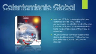 Calentamiento global examen | PPTX