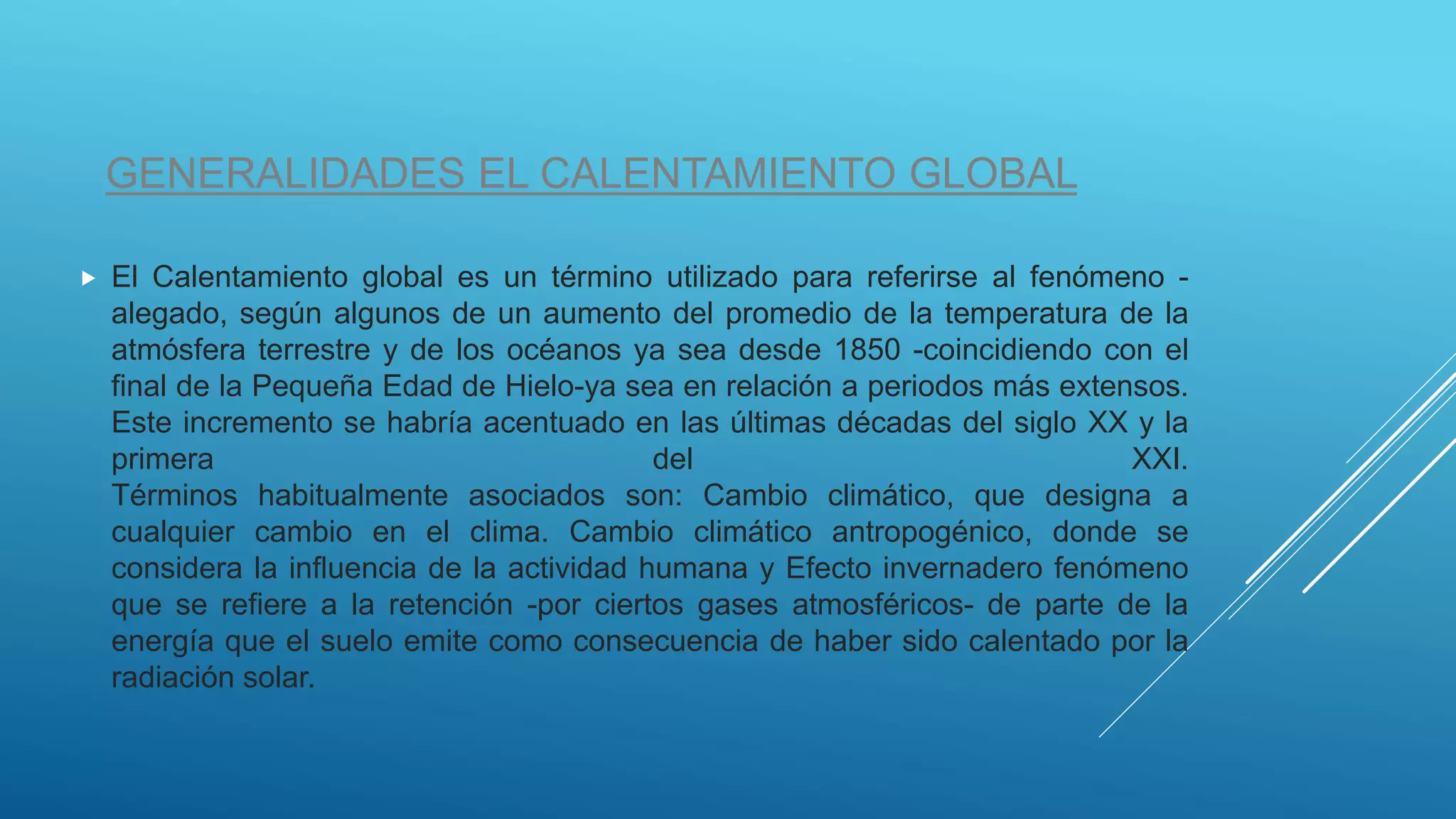 Calentamiento global | PPT