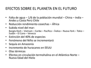 Calentamiento global y cambio climatico | PPTX | Science