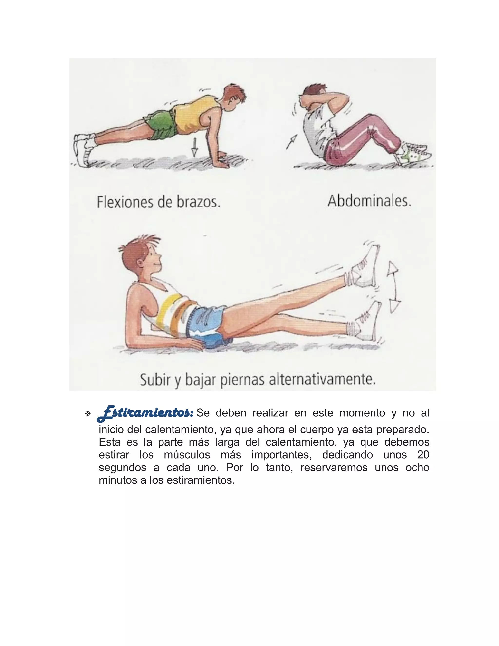 Calentamientos antes de bailar | PDF