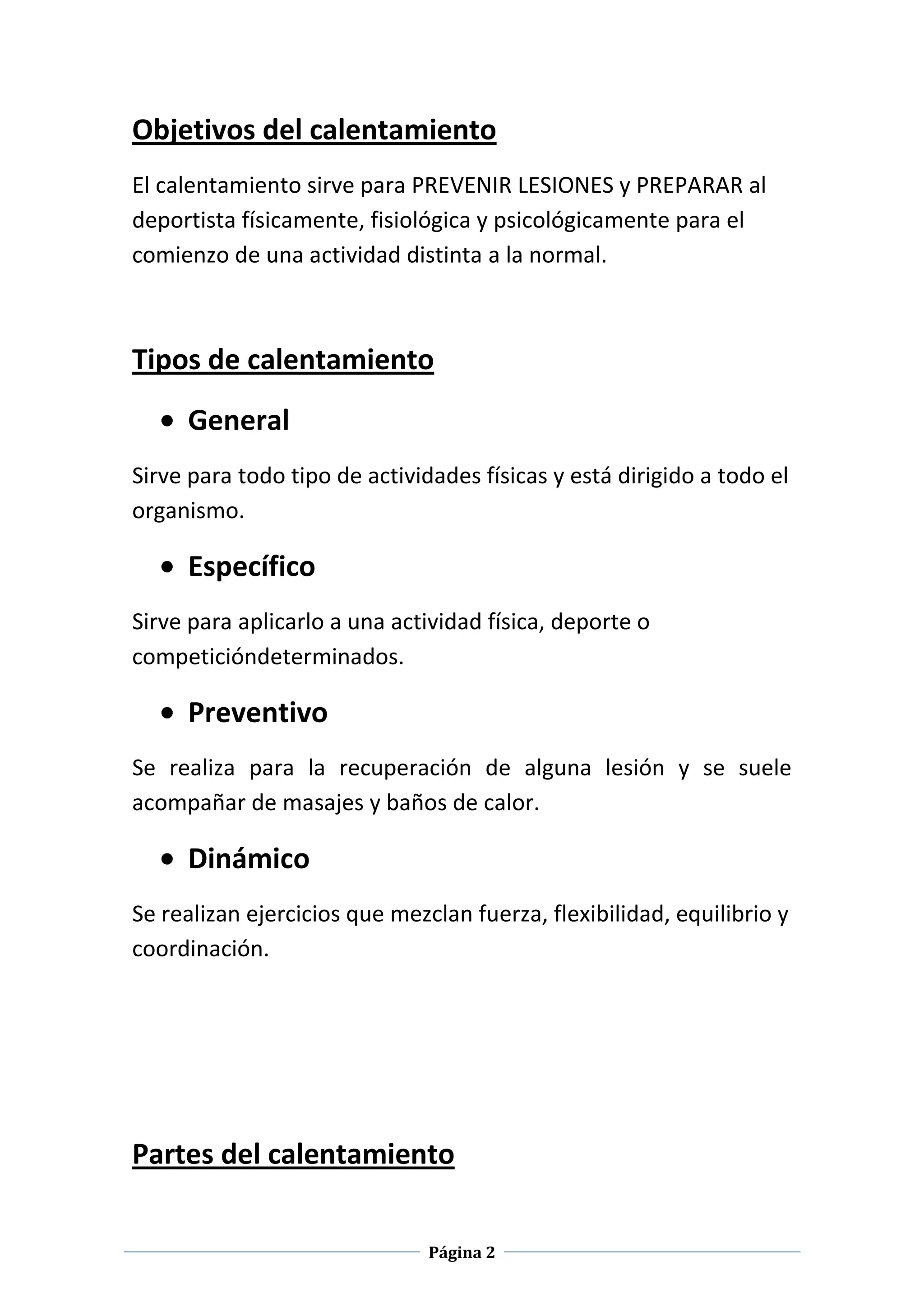 Calentamientos para natación | PDF