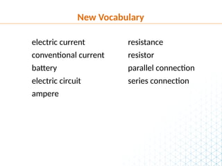 Electric current and circuits (current electricity) | PPTX