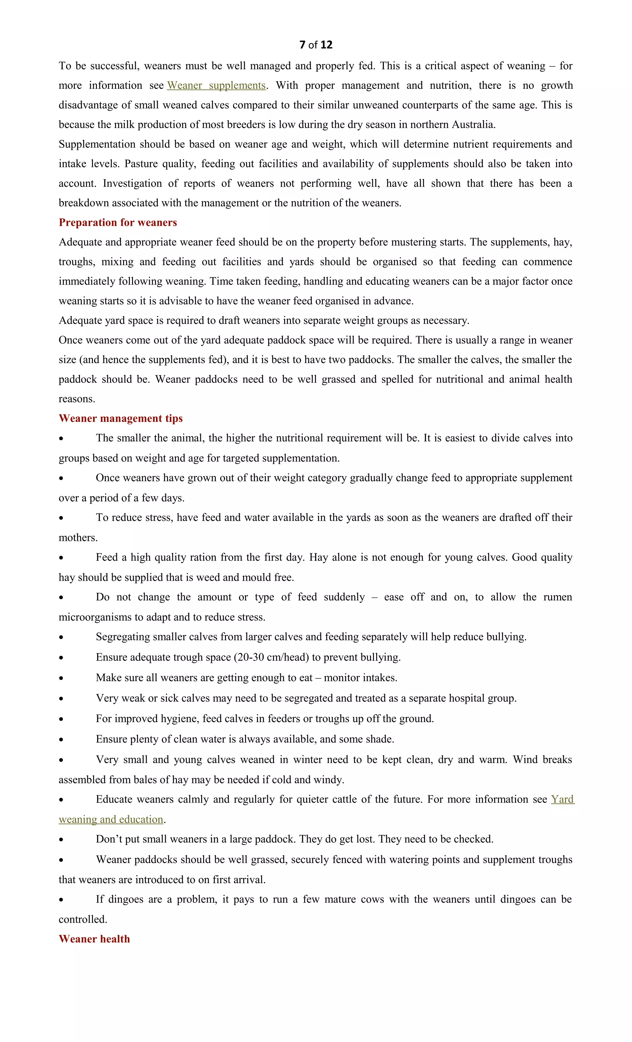 Calf rearing | DOC