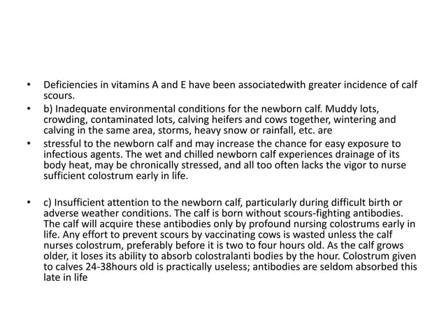 Calf scours disease | PPTX