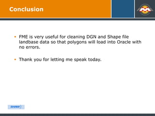Conversion of CAD Drawings and Shape Files to Oracle Objects | PPT