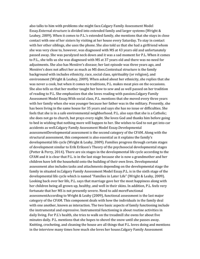 Calgary Family Assessment Model.docx | Education