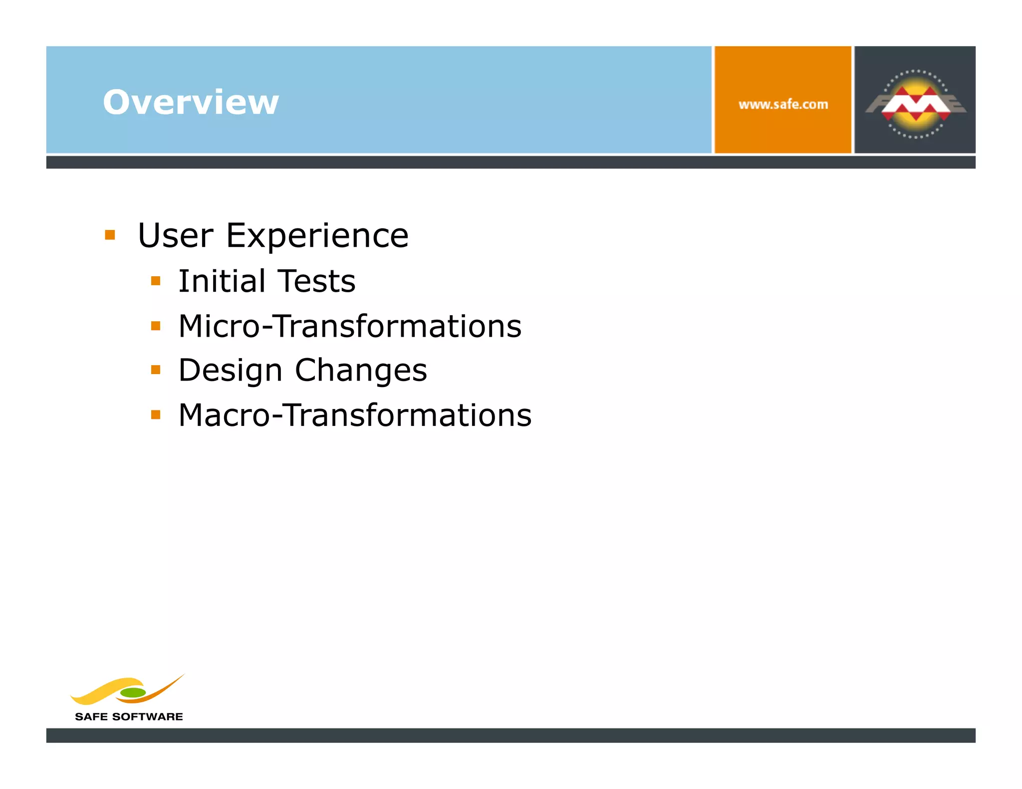 Exploring FME, Micro and Macro Transformations | PDF